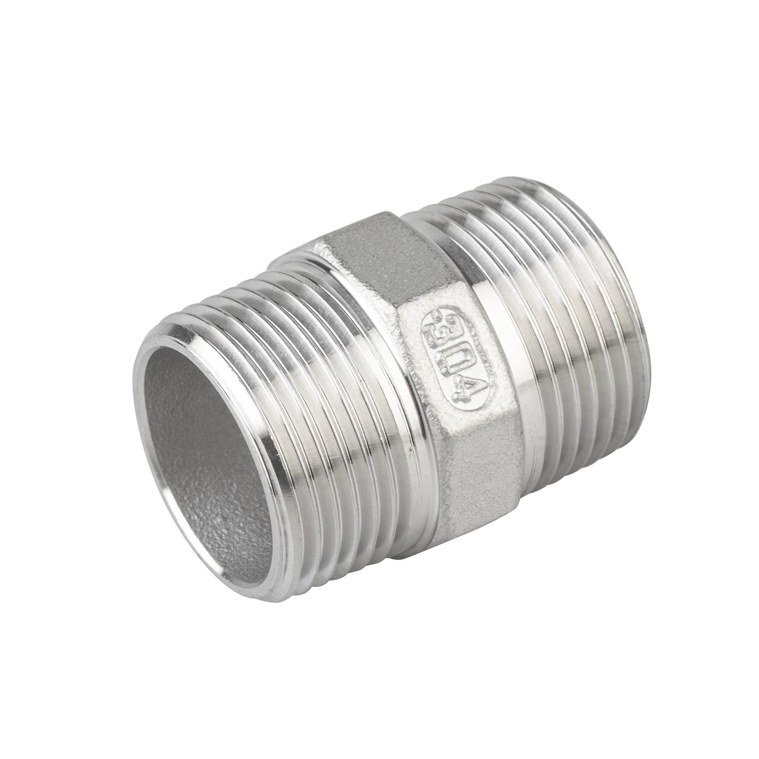 Stainless Steel Pipe Fittings 2" NPT/BSPT Hexagon Threaded Nipple ...