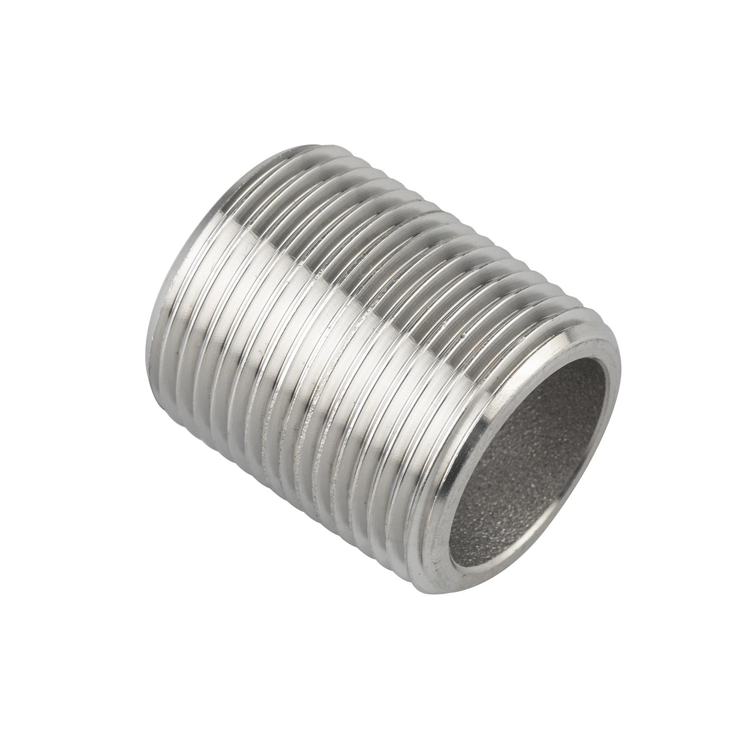 Stainless Steel Pipe Fitting Connector Extension Nipple All Threaded ...