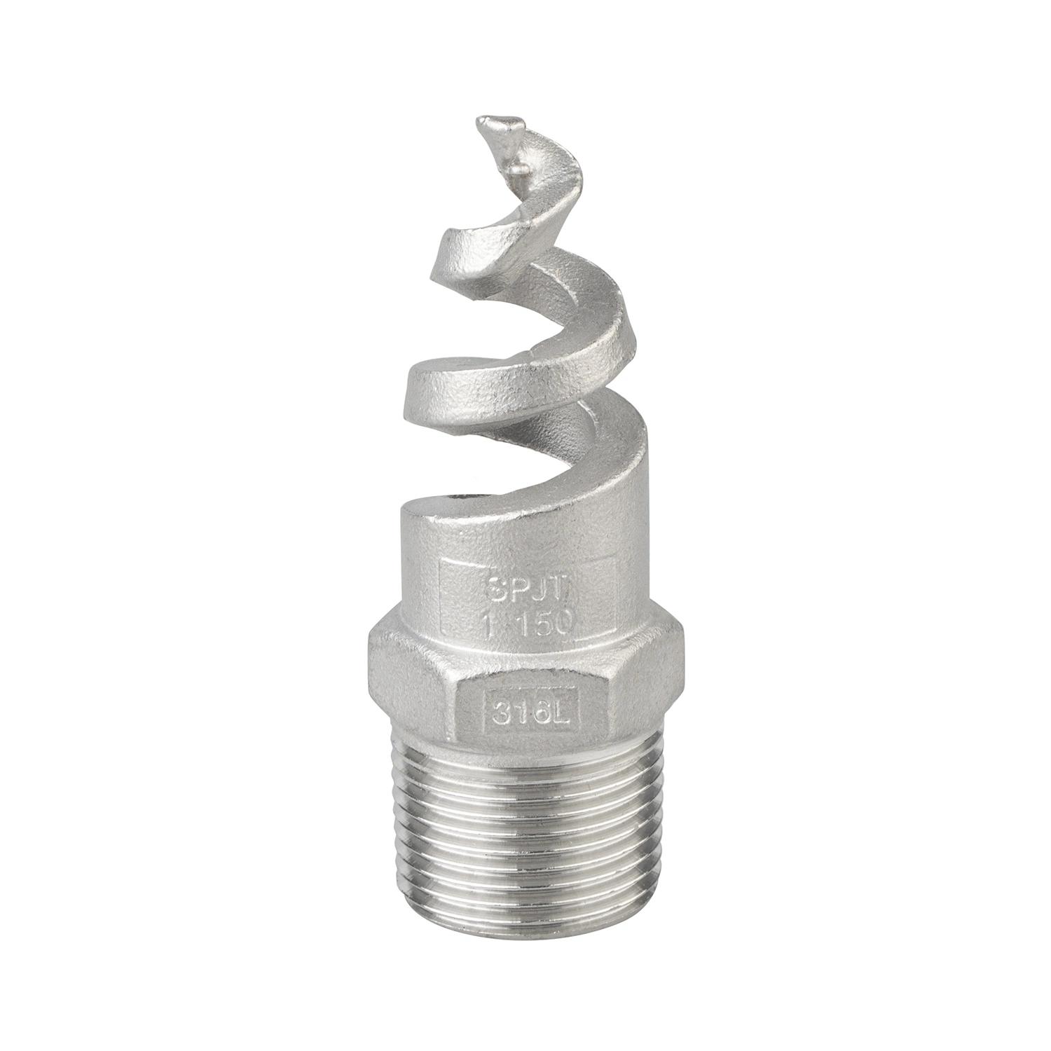 Stainless Steel Pipe Fitting Full Cone Male Threaded Water Spiral ...