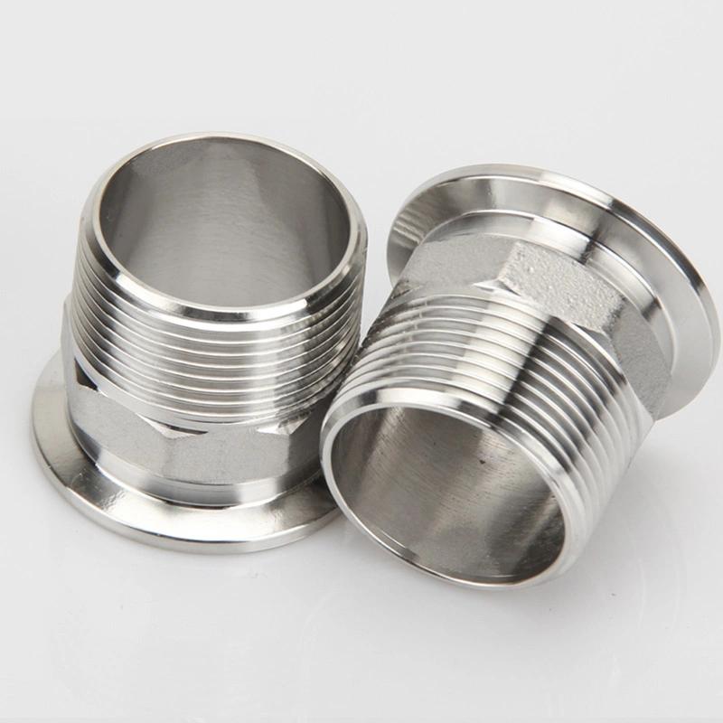 Sanitary Stainless Steel Male Thread Ferrule Adapter Hexagon Nipple ...
